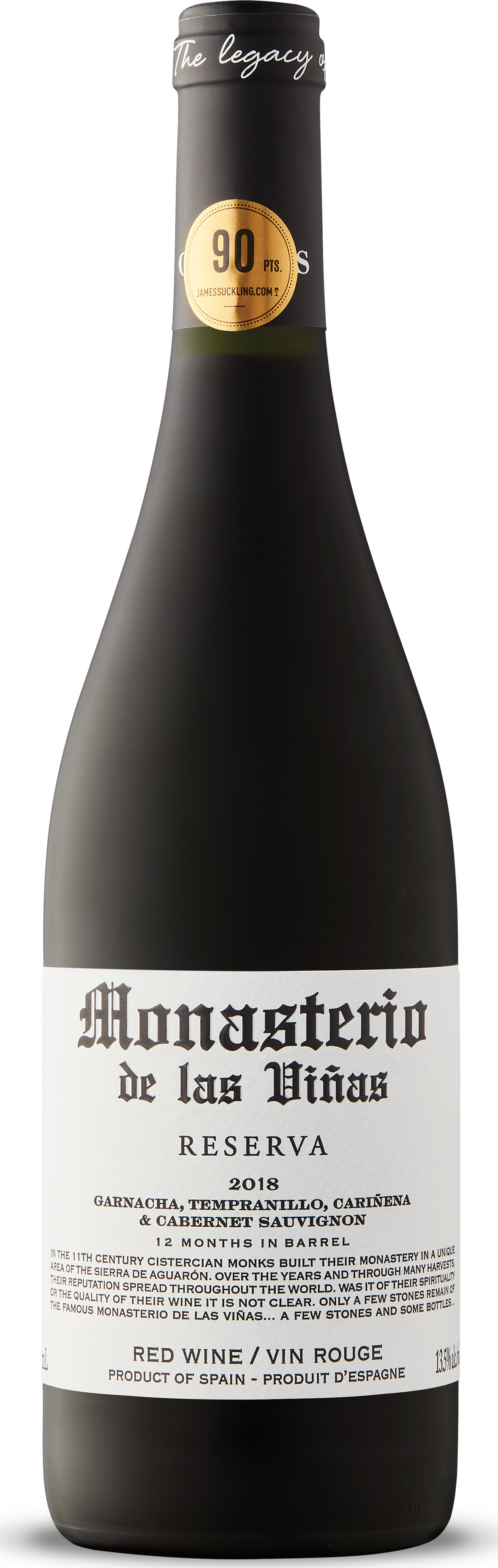 Monasterio De Las Viñas Reserva Garnacha/Tempranillo/Cariñena 2018 ...